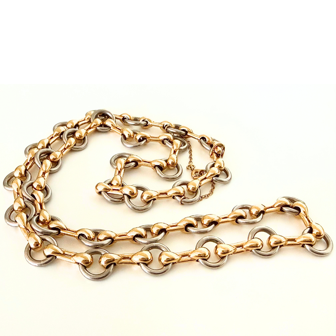 Vintage Cartier Bi-Color longchain | dkfarnum